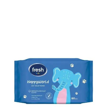 Fresh Vlažni toalet papir KIDS, 60 Komada