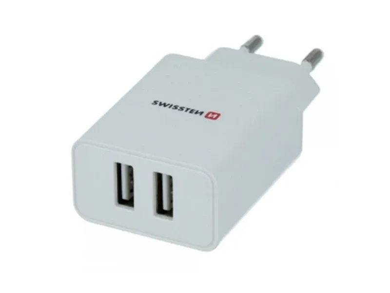 SWISSTEN PUNJAČ 2 X USB 2.1A + MICRO WH