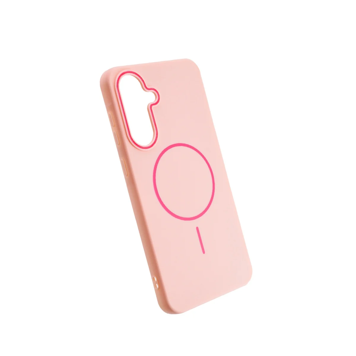 TPU MASKA CLEAR COLOR MAGSAFE ZA SAMSUNG SM-A366B GALAXY A36 5G 2025 (6.7") PASTELNO ROZE