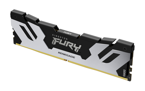DDR5 16GB 8000MT/s [FURY RENEGADE], Non-ECC UDIMM, CL38 1.45V, 288-pin 1Rx8, Silver/Black, w/Heatsink, XMP