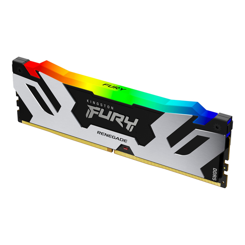 DDR5 48GB 6000MT/s [FURY RENEGADE RGB], Non-ECC UDIMM, CL32 1.35V, 288-Pin 2Rx8, Silver/Black, w/RGB Heatsink, XMP