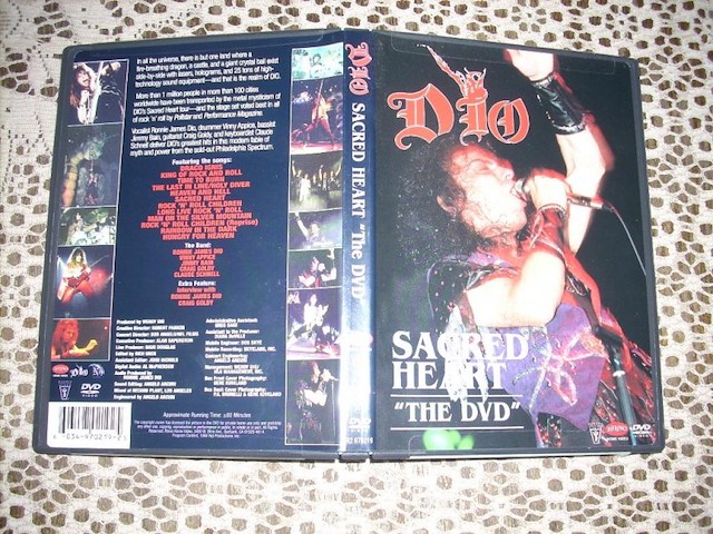 Dio ‎– Sacred Heart `The DVD` Rhino USA 1986.