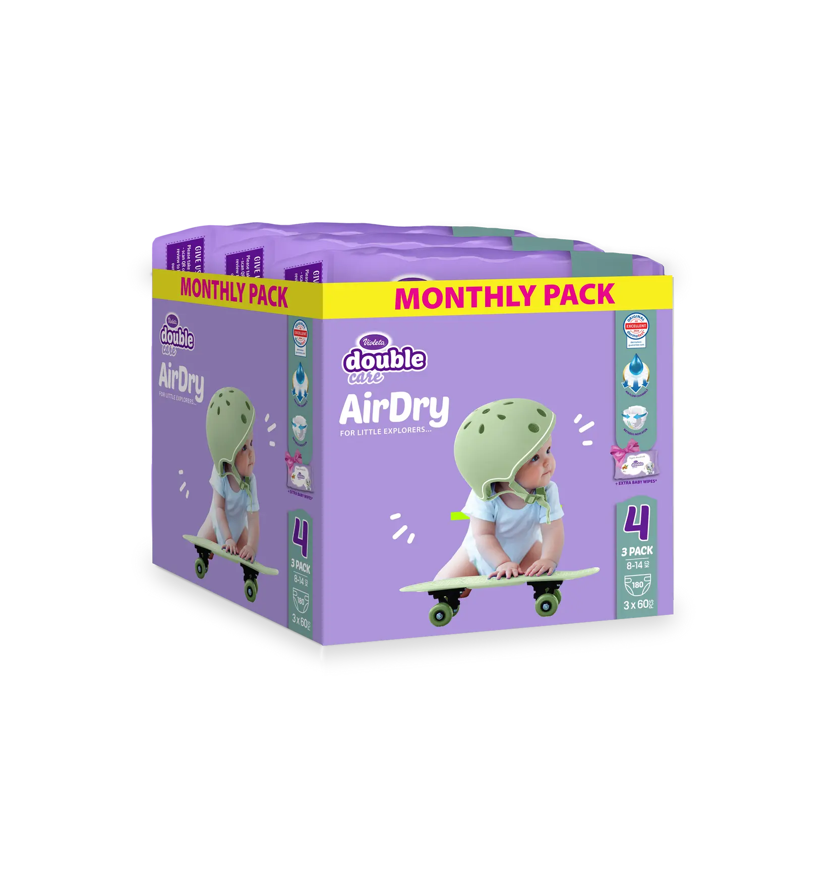 Violeta DC Pelene Air Dry 4, Monthly, 8-14 kg, 180/1