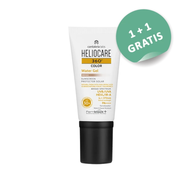 Heliocare 360° Color Water Gel SPF50+ - beige, 50ml, 1+1 gratis