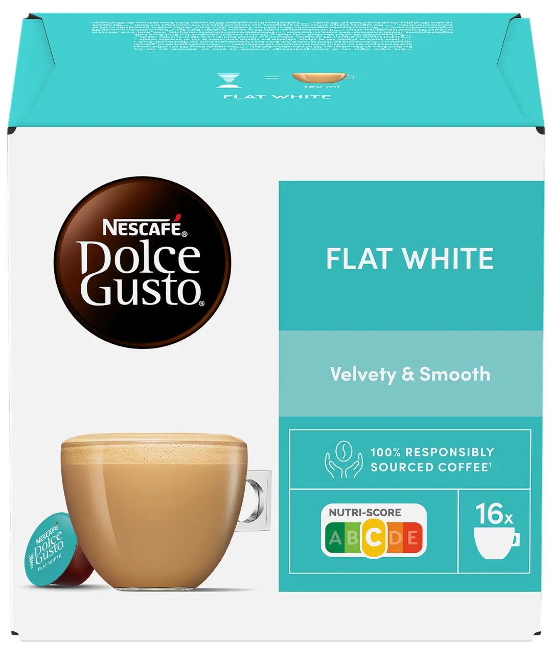 Nescafe Kapsule za kafu Dolce Gusto Flat White, 187.2 g, 16 kapsula