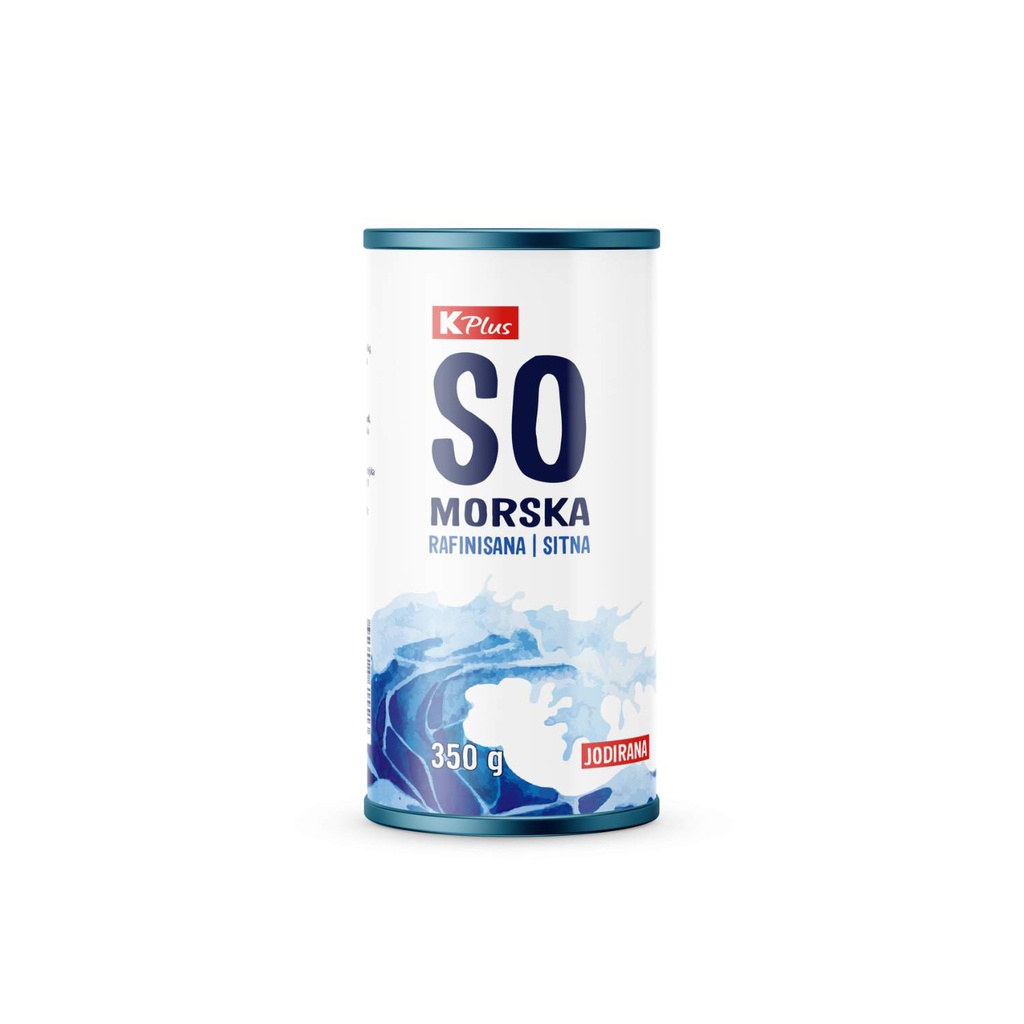 SO MORSKA RAFINISANA 350G K PLUS
