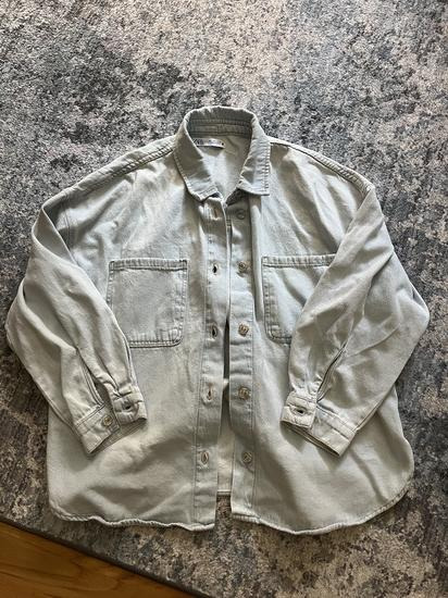 zara teksas overshirt novo