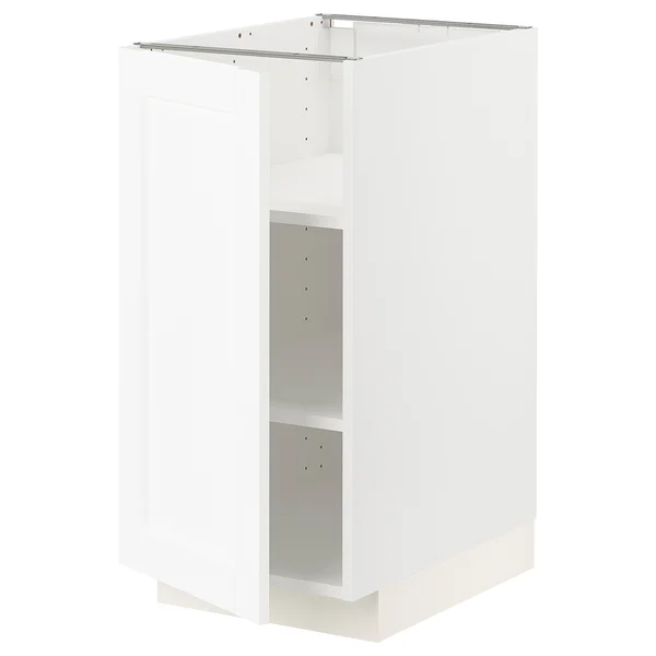 Podni element s policama, bela Enköping/bela im. drveta, 40x60 cm