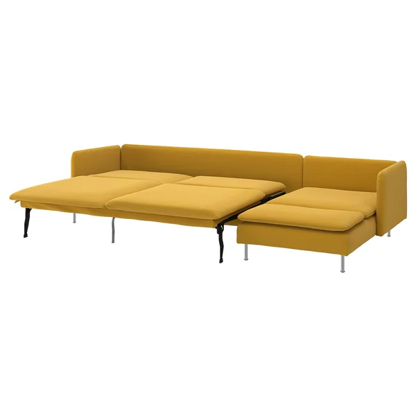 Sofa ležaj 4-sed, s lenjivcem/Kelinge tamnožuta