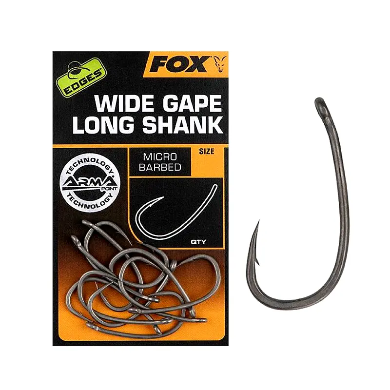 FOX EDGES ARMAPOINT SUPER WIDE GAPE LONG SHANK-SIZE 6 (CHK251) 58260