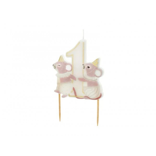 Party Deco - Svećica broj 1 mišići