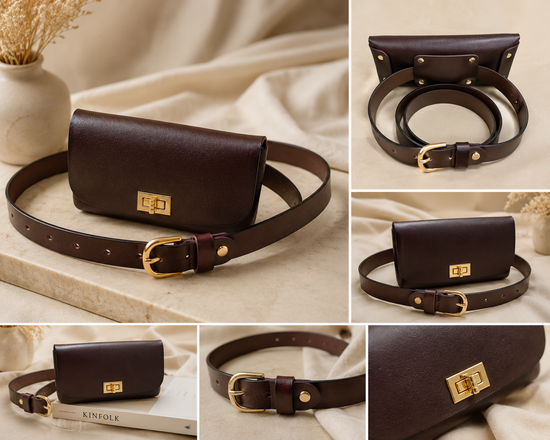    Kožni kaiš sa torbicom (belt bag) –NOVO