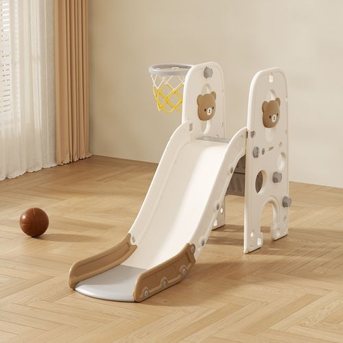 Dečji tobogan sa košem “Meda-2” 145 cm (braon beli)