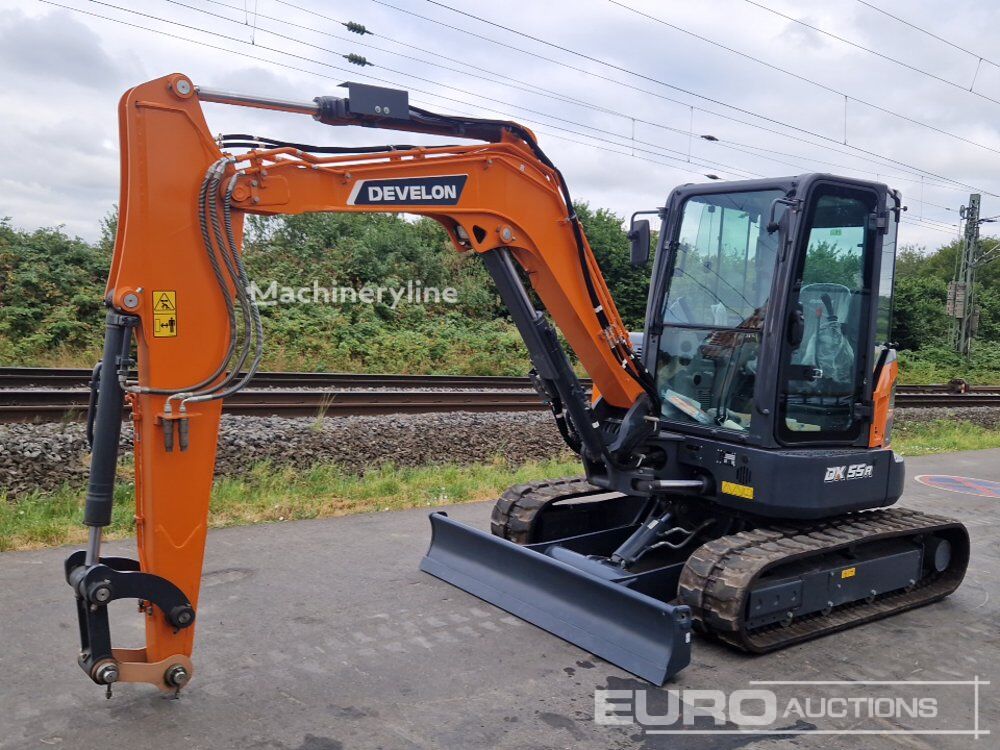 Prodaje se Develon DX55R-7 mini bager na aukciji