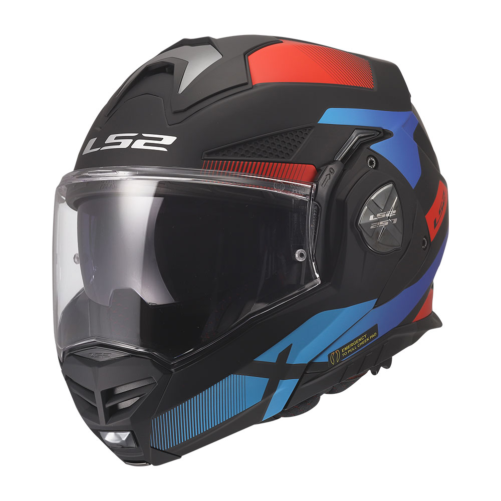 Kaciga LS2 Flip Up FF901 ADVANT X NOVA crno crveno plava