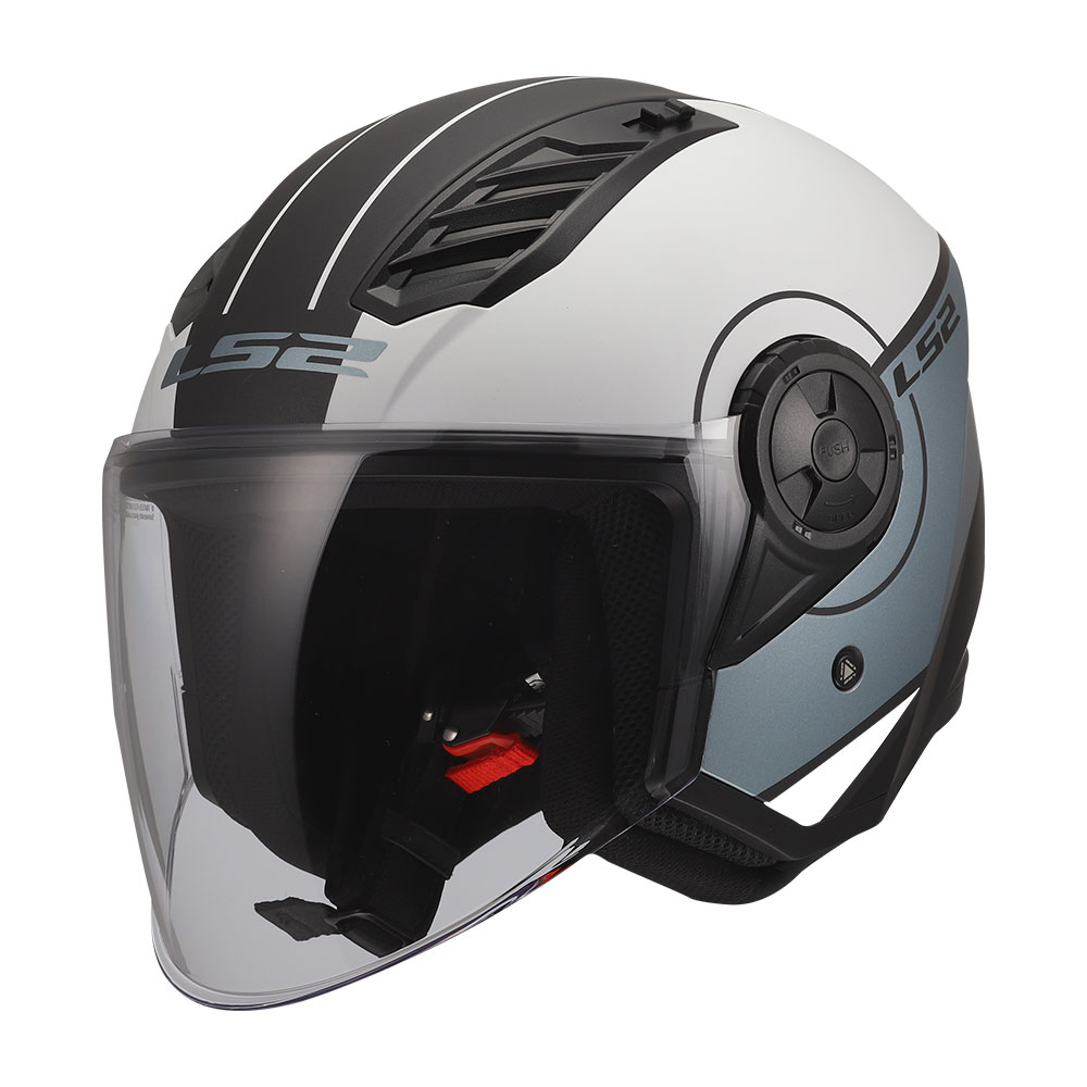 Kaciga LS2 Jet OF616 AIRFLOW II COVER sivo plava