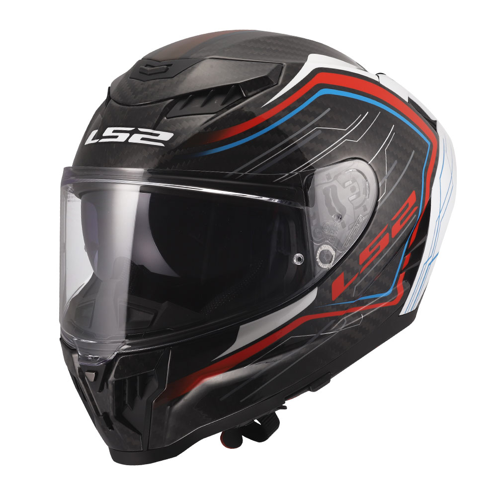 Kaciga LS2 Full Face FF807 DRAGON SUBIC belo plavo crvena