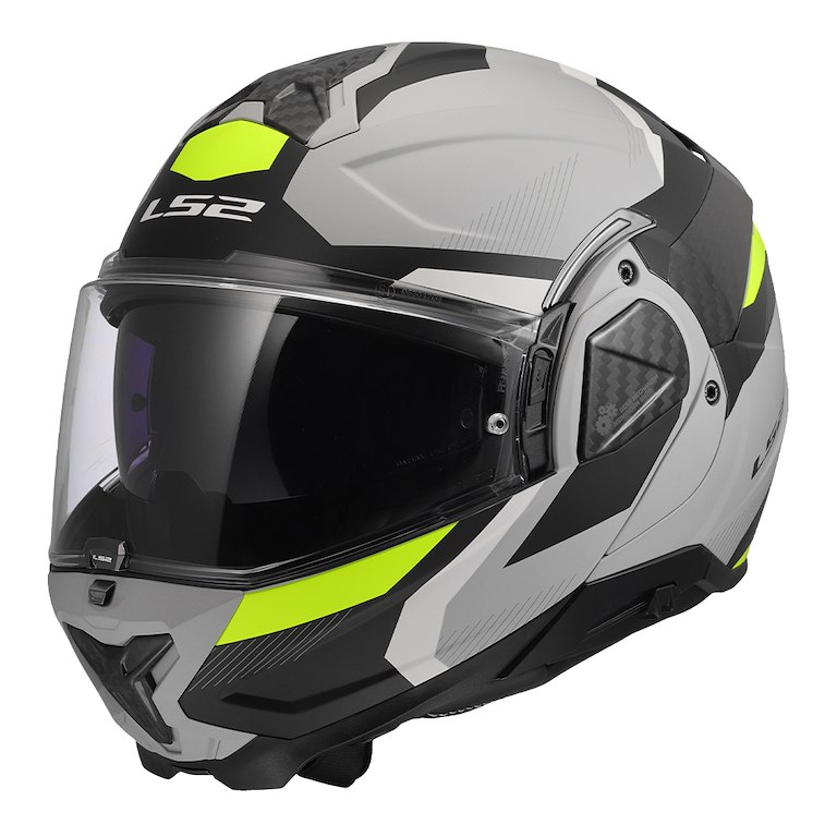 Kaciga LS2 Flip Up FF910 ADVANT II TRIPLE LIGHT siva