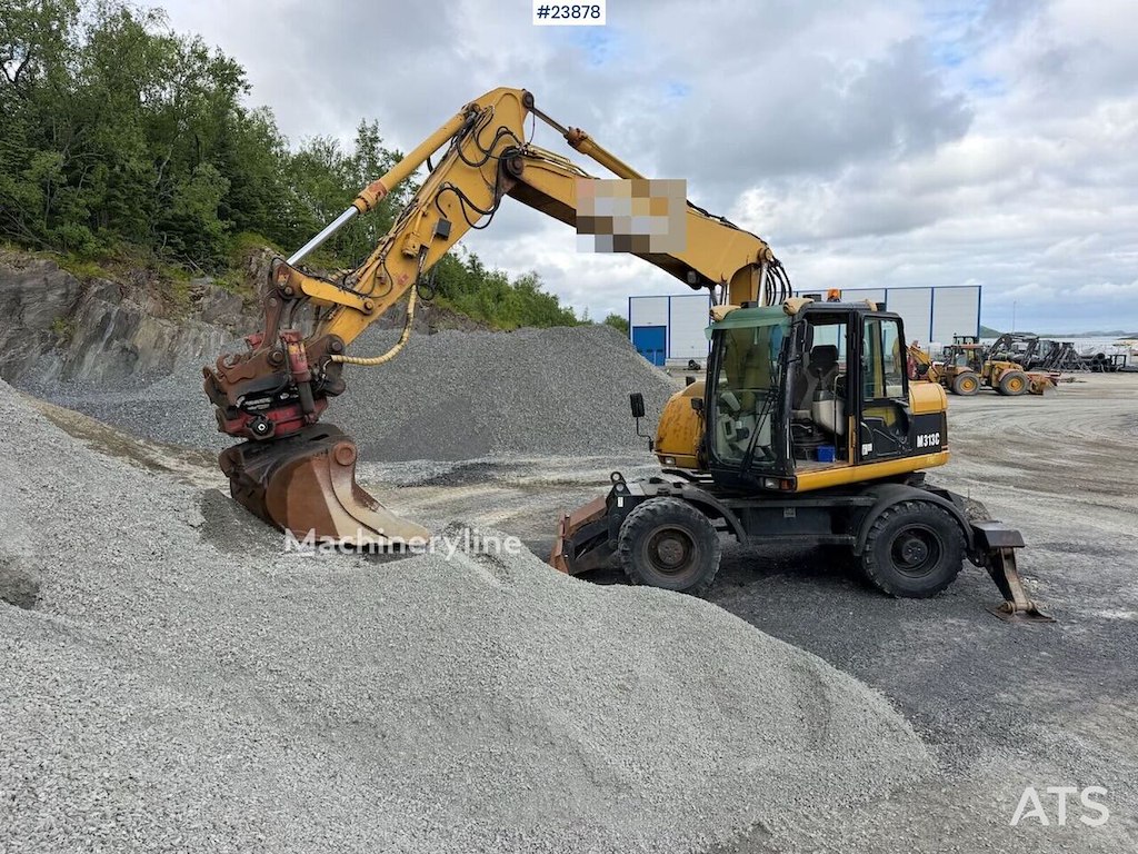 Caterpillar M313C hjulgraver m/ 2 skuffer og rototilt. SE VIDEO bager točkaš
