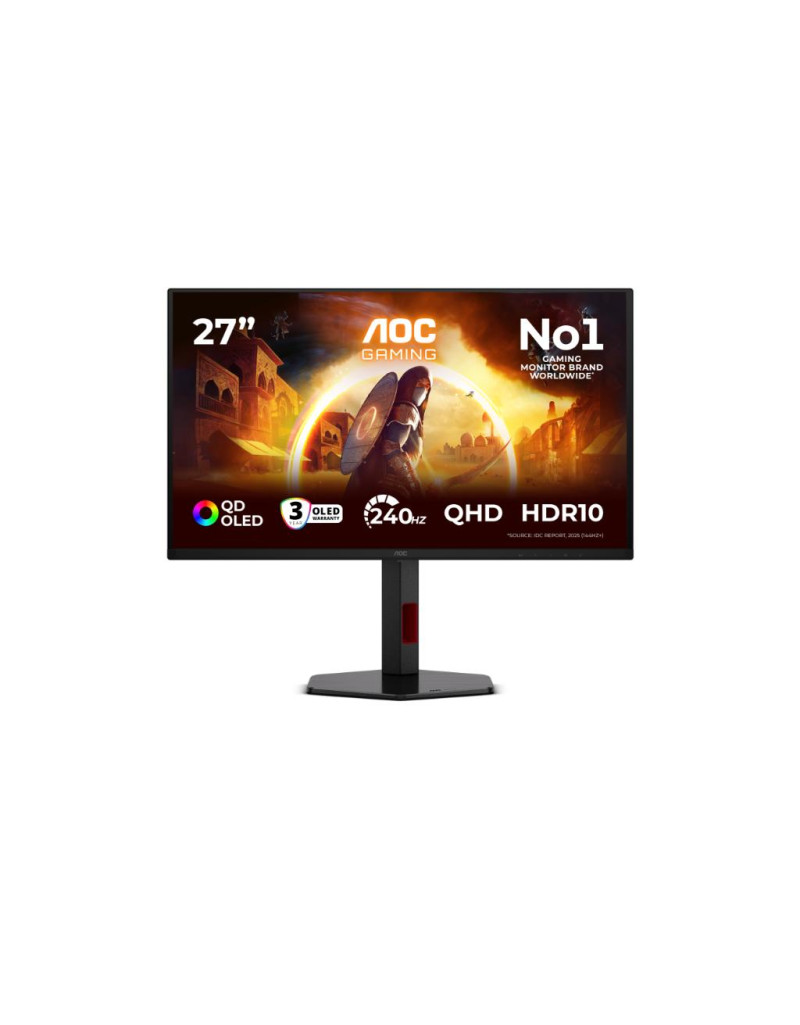 AOC Q27G4ZDR 26.5" OLED 2560x1440 240Hz 0.03ms HDMIX2,DP,USBx2 G-sync VESA crna