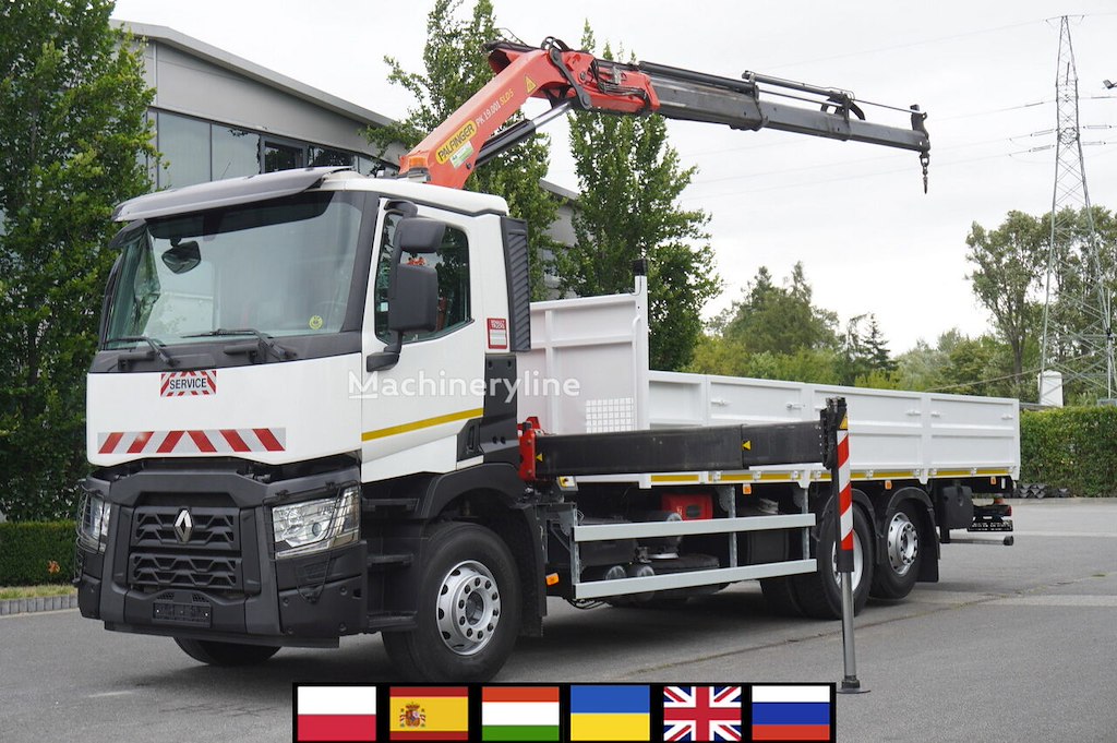 Renault C380 P6X2 E6 / 160 tho. km! / Palfinger PK 19.001 SLD5 crane / F autodizalica