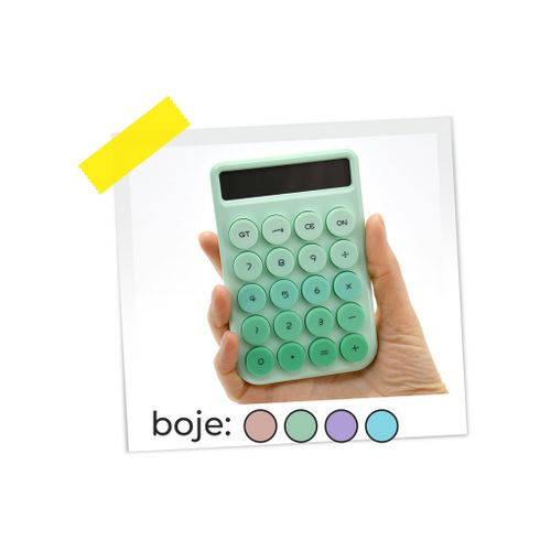 Kalkulator Pastel Mali OS-9166 4 boje