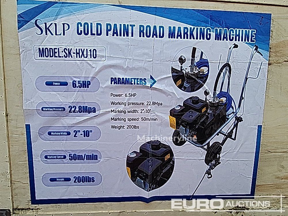 Prodaje se SKLP SK-HXJ10 mašinu za obeležavanje puteva na aukciji