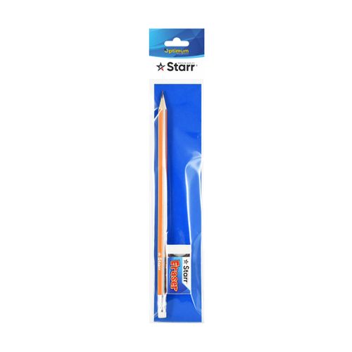 Set olovka grafitna + gumica Starr