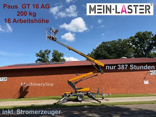 ANDERE PAUS GT 16AG Arbeitshöhe 16m 200kg Stromagregat hidraulična zglobna platforma