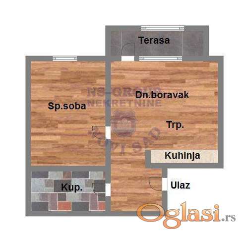 Dvosoban stan u izgradnji Podbara