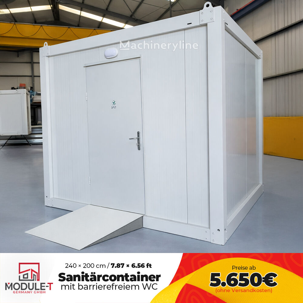 Novi Module-T Barrierefreien WC-Container kaufen – Sanitärcontainer 240×200cm sanitarni kontejner