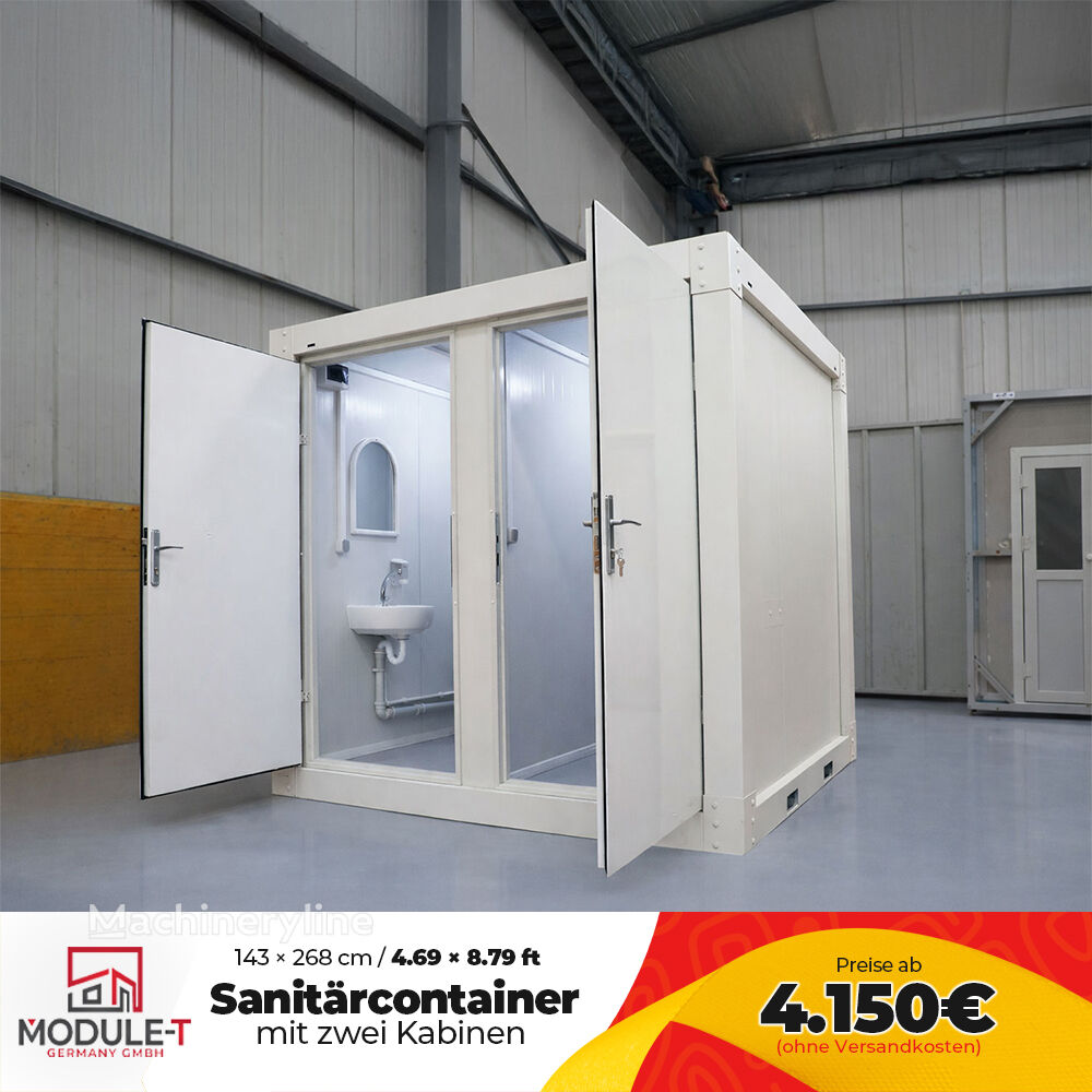 Novi Module-T Sanitärcontainer mit 2 Kabinen kaufen – 3,83 m² | NEU sanitarni kontejner