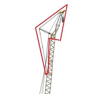 Liebherr LR1700 WIND KIT sekcija tornja za Liebherr LR1700 krana guseničara