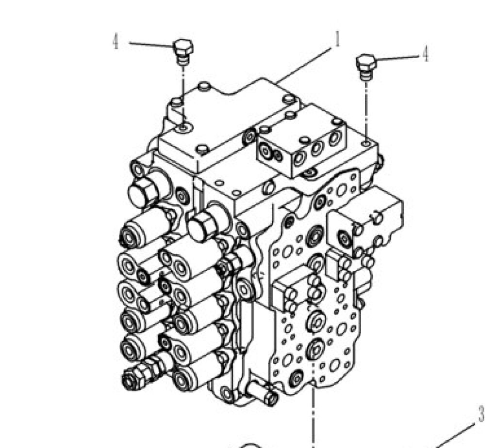 Case KMJ10660 hidraulični razvodnik za Case CX135SR građevinske mašine