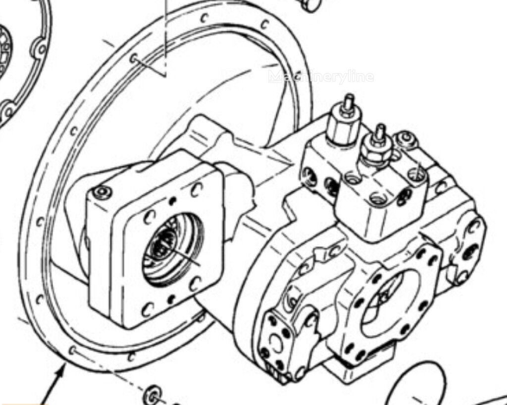 Case H4216551 hidraulična pumpa za Case WX200 bagera