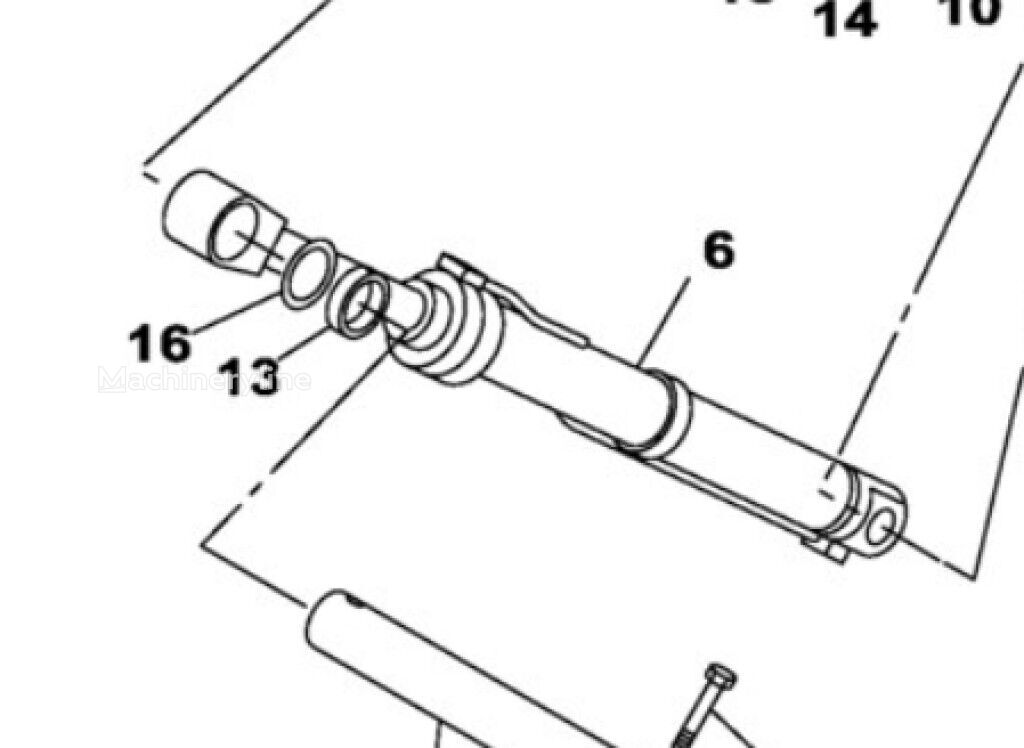 Case KSV18680 - 47837915 LH hidraulični cilindar za Case CX330 CX350 CX350B CX350C CX360B CX370B CX370C bagera