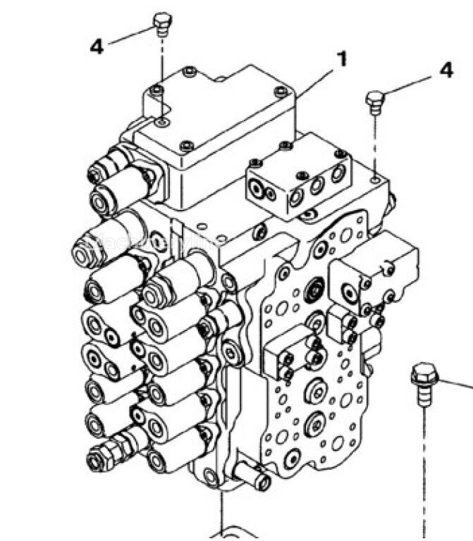 Case KLJ11441 - KLJ11440 hidraulični razvodnik za CX160B bagera