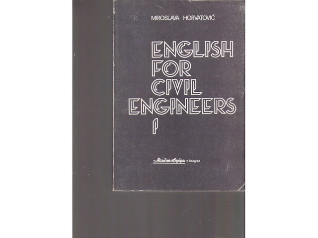 Miroslava Horvatović-ENGLISH FOR CIVIL ENGINEERS 1