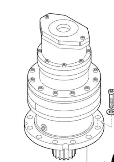 O&K 152403282 - 152403261 rotacioni prenosnik za O&K FH150W-3 bagera