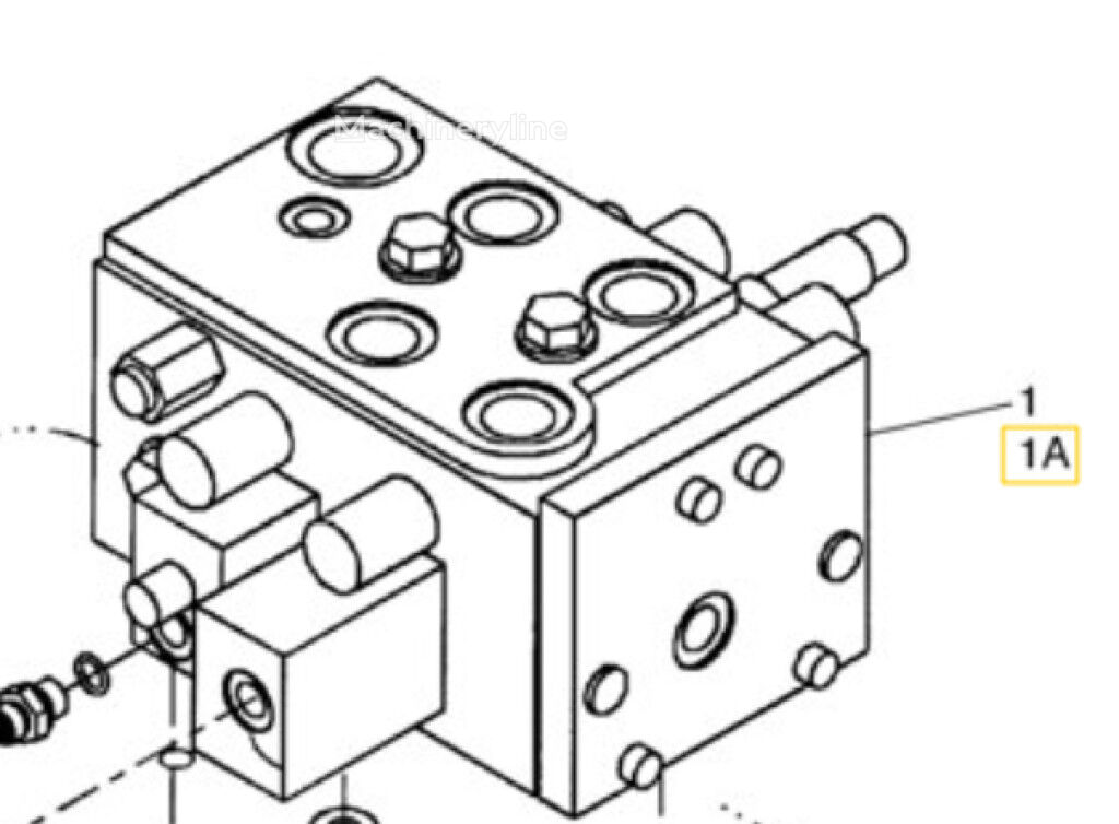 Case 87411112 hidraulični razvodnik za Case W130 521D 621D W130TC LW110.B LW130.B građevinske mašine