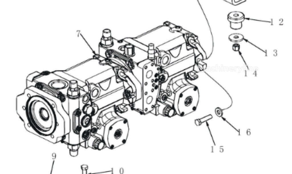 Case 84417898 - 401630A1 hidraulična pumpa za Case D75 D95 DC75 DC85 DD85 DC95 D85B 650K 750K 850K 750L 850L građevinske mašine