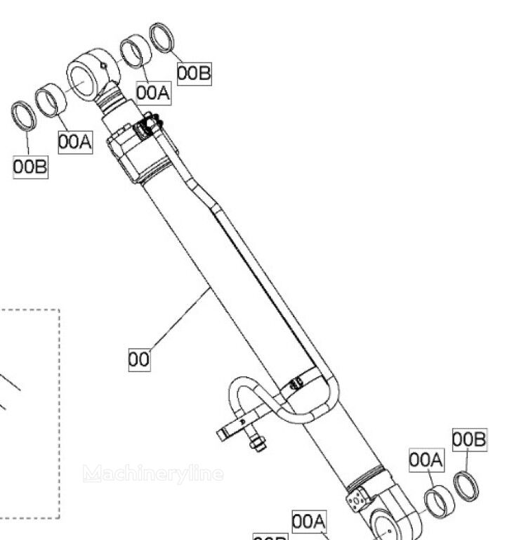 Hitachi YA00057409 - YA60059297 hidraulični cilindar za ZX180-7 ZX190-7 ZX195-5A ZX200C-5A građevinske mašine