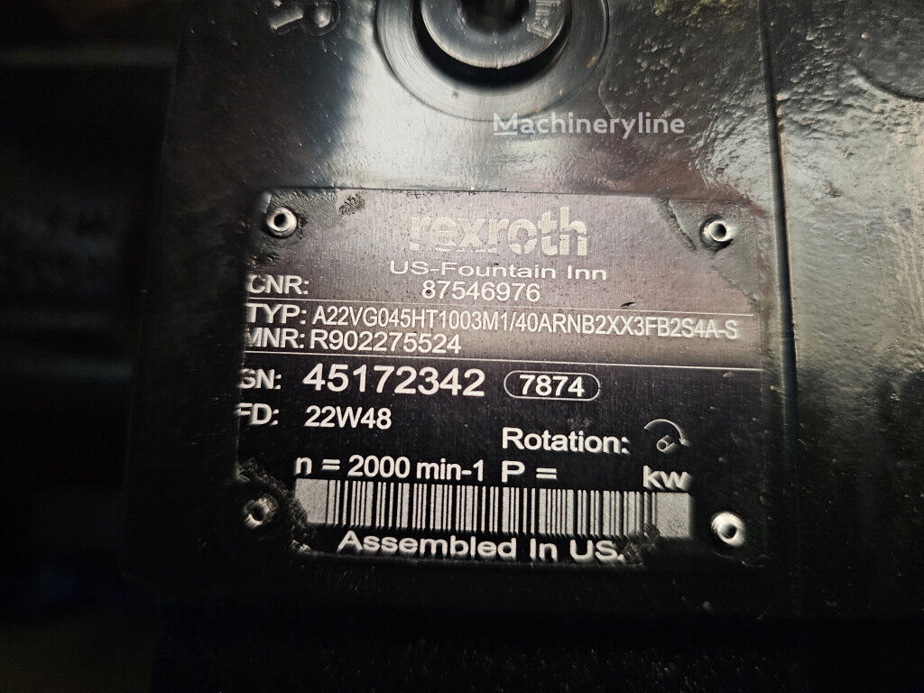 Case 87546976 - R902275521 hidraulična pumpa za 420 440 420CT 440CT građevinske mašine