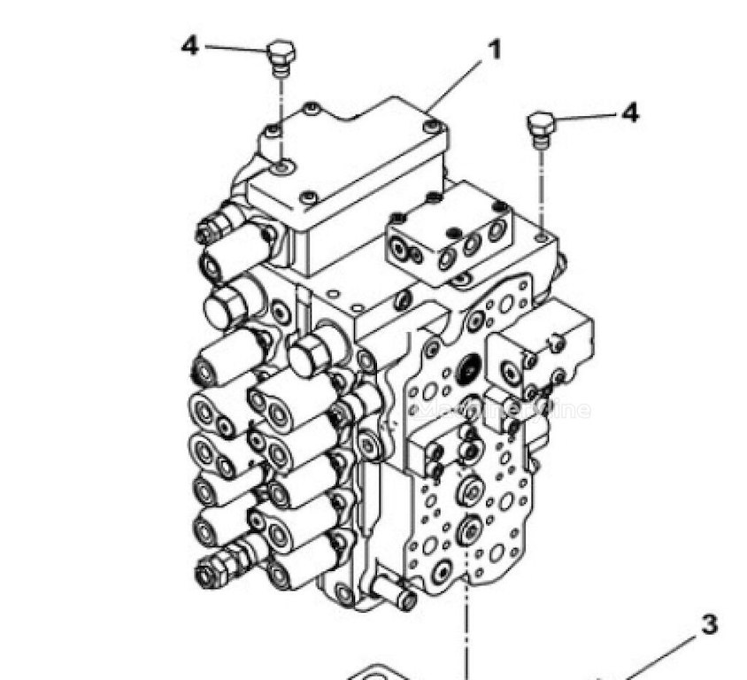 Case KNJ20011 hidraulični razvodnik za Case CX130C bagera