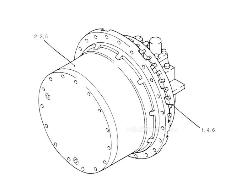 New Holland YN15V00011F4 - YN53D00008F3 krajnji pogon za New Holland E150 E215 EH215 E200SR SK200-6 SK200SR E150BSR SK210LC E200SRLC SK200LC-6 SK200-6ES SK200SRLC SK200SR-1S SK200LC-6ES SK200SRLC-...