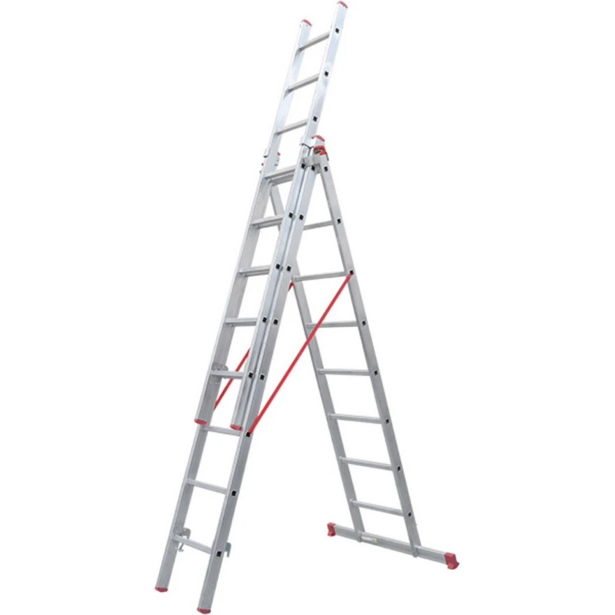 MaxMaster Aluminijumske trodelne merdevine 3x8 5,1m (3008)