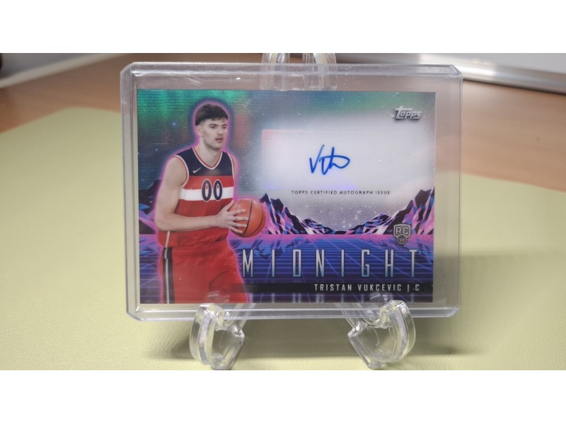 Topps Midnight Tristan Vukcevic POTPIS Partizan
