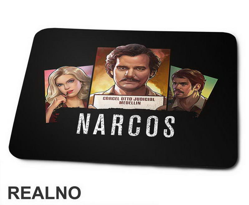 Pablo Escobar And Group Portrait - Narcos - Podloga Za Miš