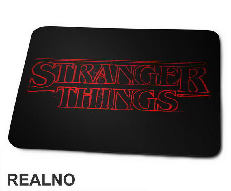 Red Logo - Stranger Things - Podloga Za Miš