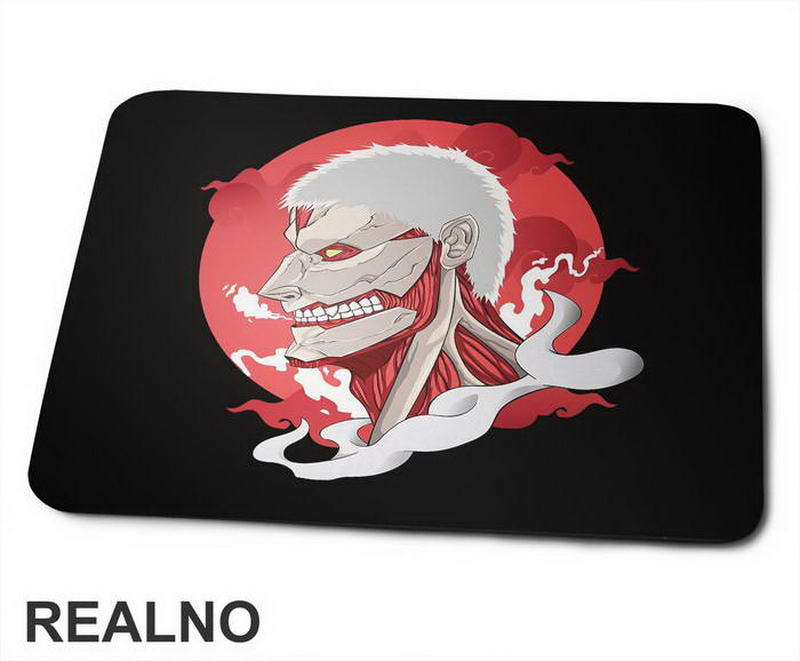 Armored Titan Red Smoke - Attack On Titan - Podloga Za Miš